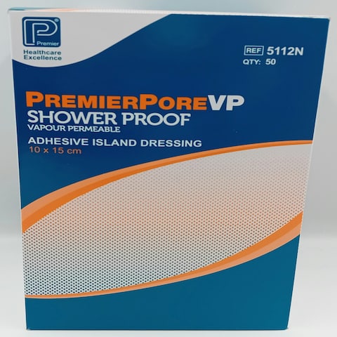Premierpore VP Adhesive Island Dressings 10cm x 15cm – Box of 50 ...
