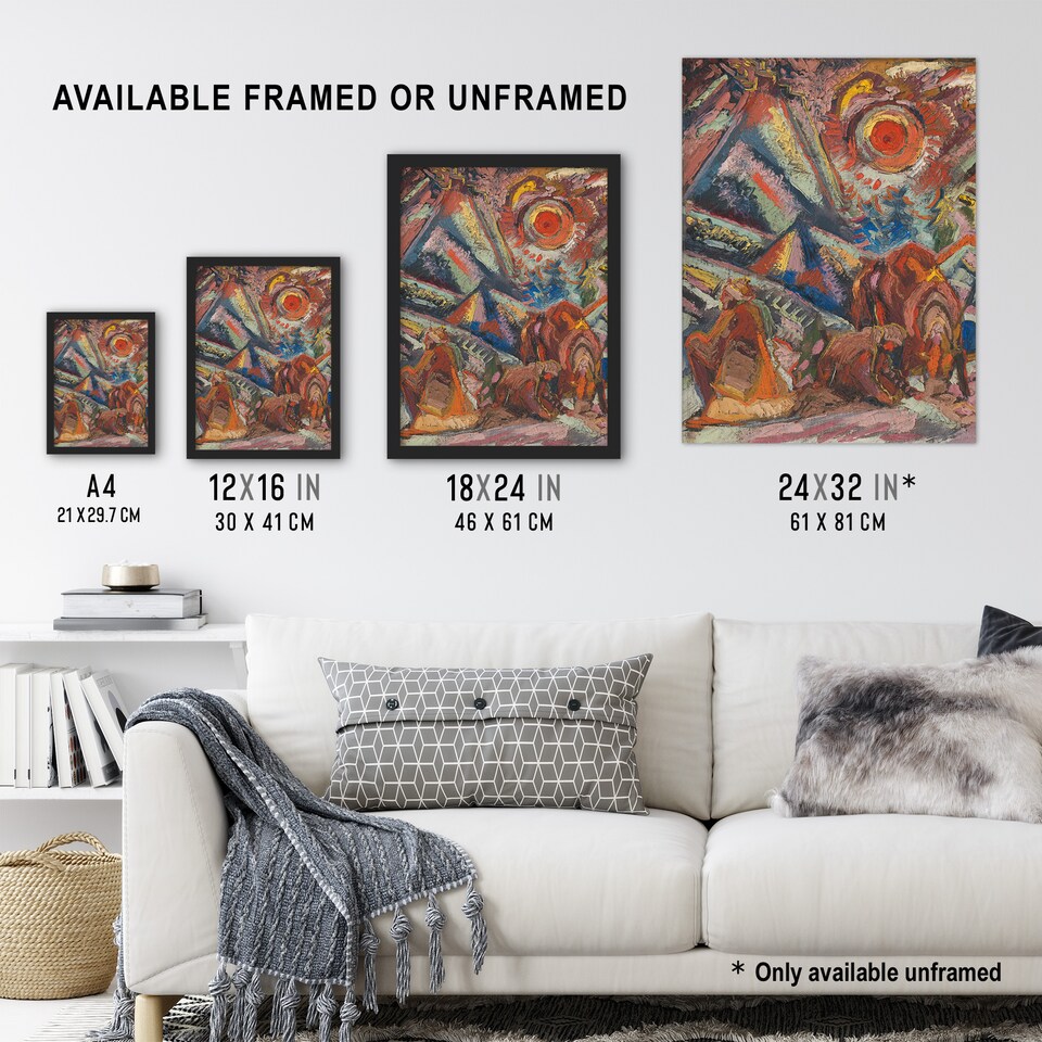 A Rest Abstract Colourful Painting Kubincan Wall Art Poster Print ...