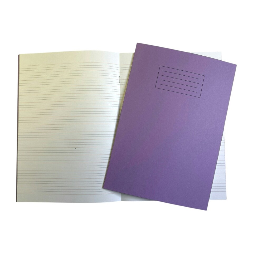 Janrax A4 Purple 40 Page Handwriting Book Exercise Book WF Paper with ...