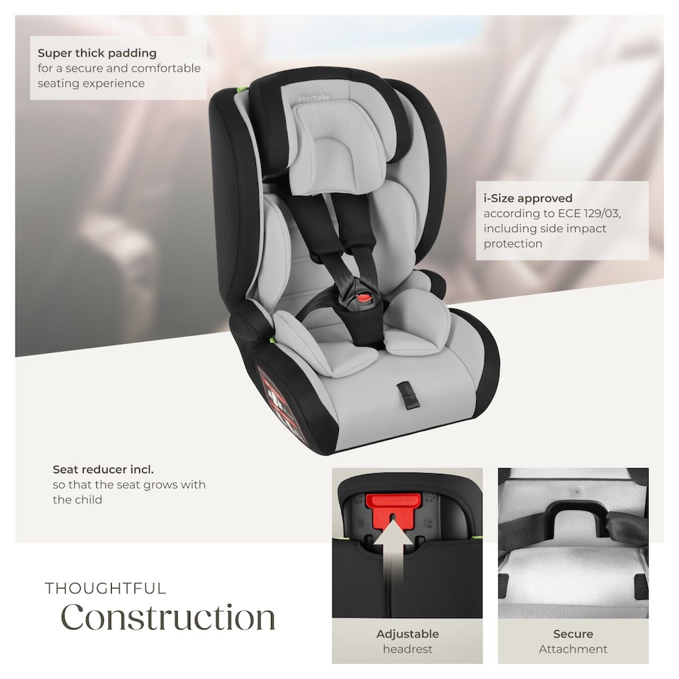 Car Seat Sophie - with 5-point belt, i-Size approved, removable seat ...