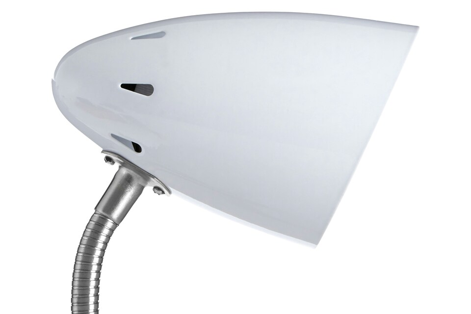 Interiors by Premier White Gloss Desk Lamp, Adjustable Living Room Desk ...
