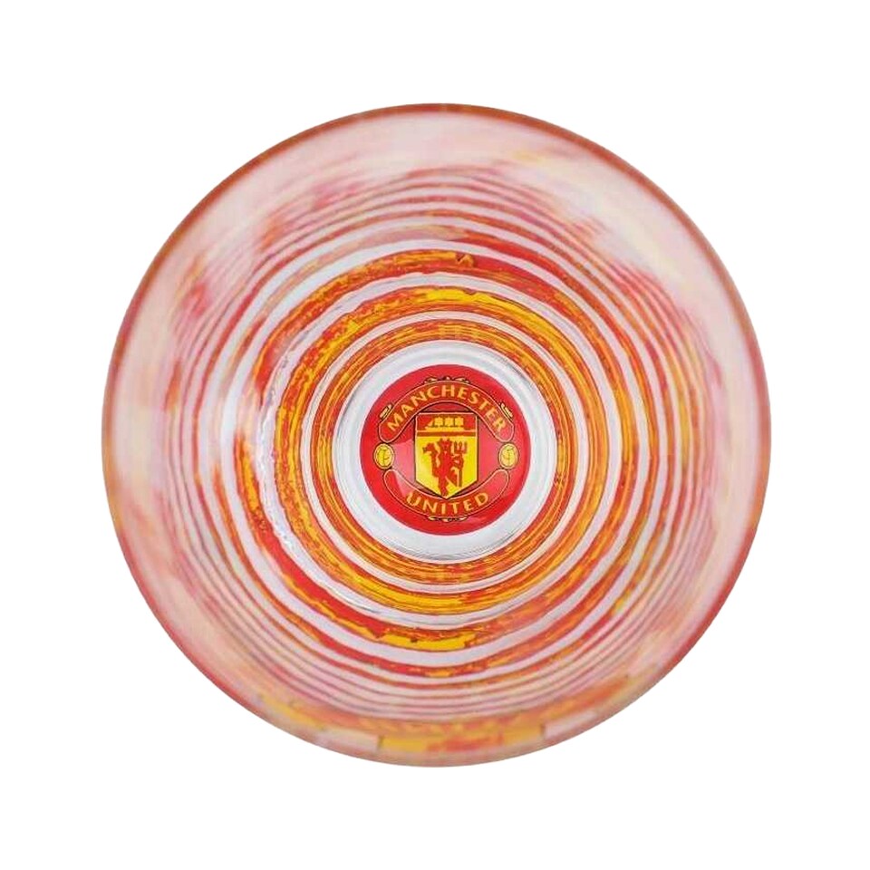 Manchester United FC Crest Pint Glass | Clear | Transparent | One Size ...