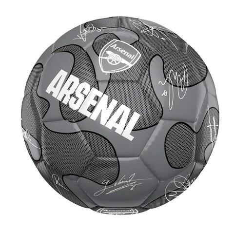 Arsenal FC Signature 32 Panel Football - Silver - 5 - Tesco Groceries