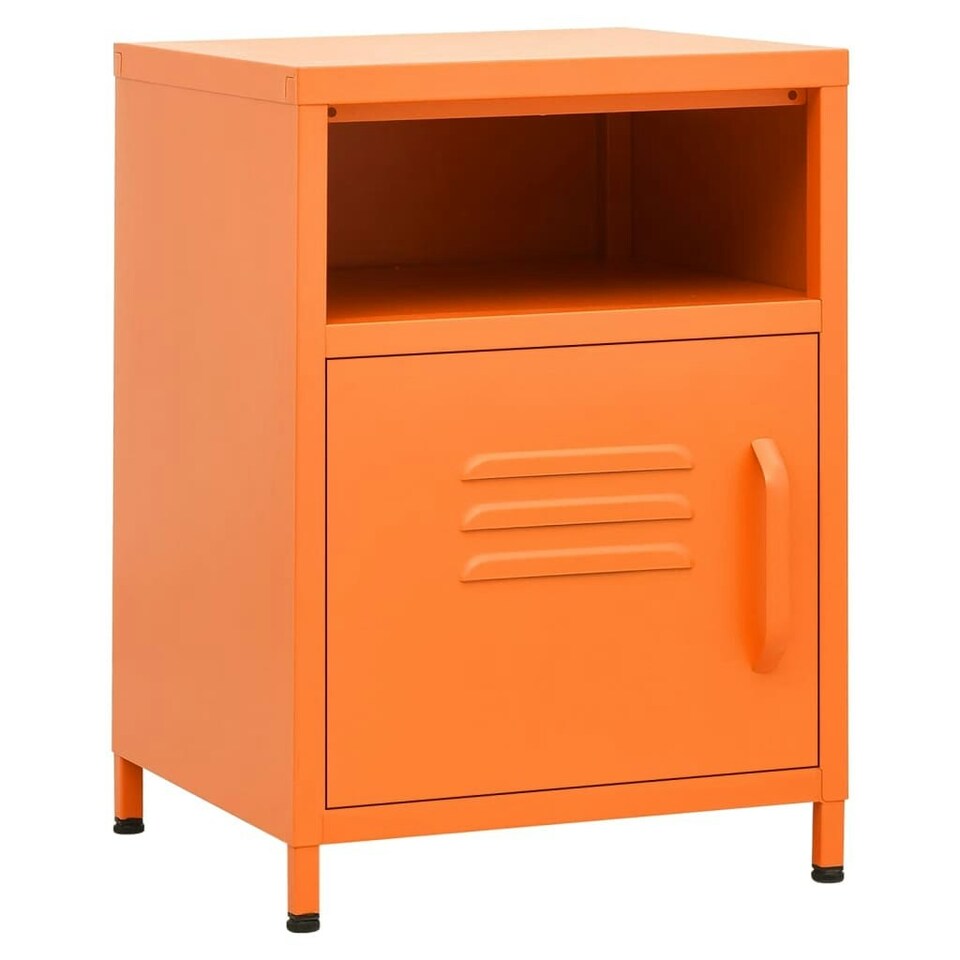 Nightstand Orange 35x35x51 cm Steel - Tesco Groceries