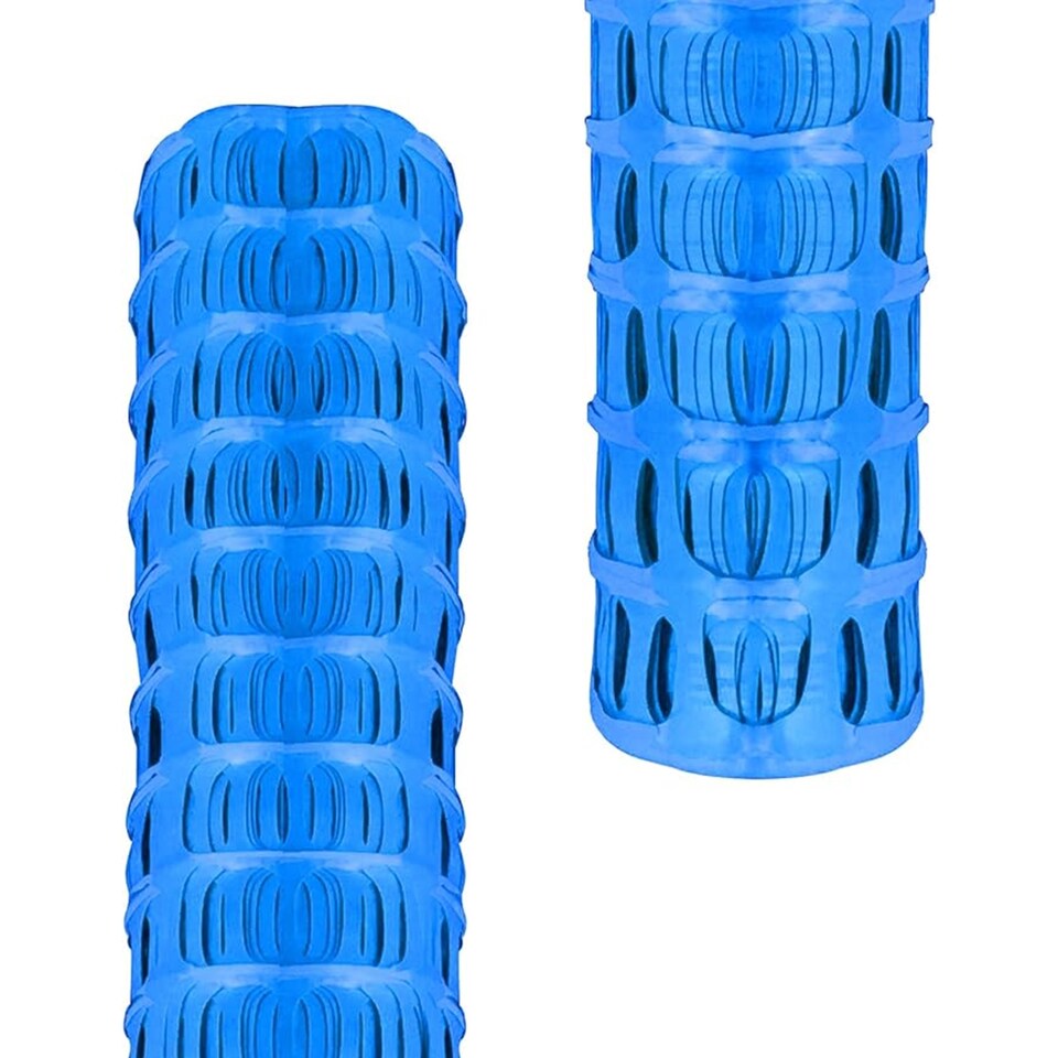 Pegdev 35M Heavy Duty Blue Plastic Barrier Fencing Mesh Netting - 5.5kg ...