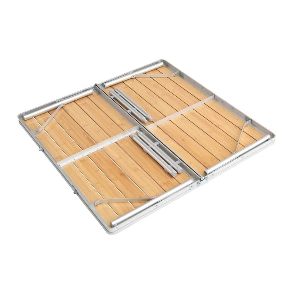 Outwell Calgary M Bamboo Table 90 x 90 x 70 cm - Tesco Groceries