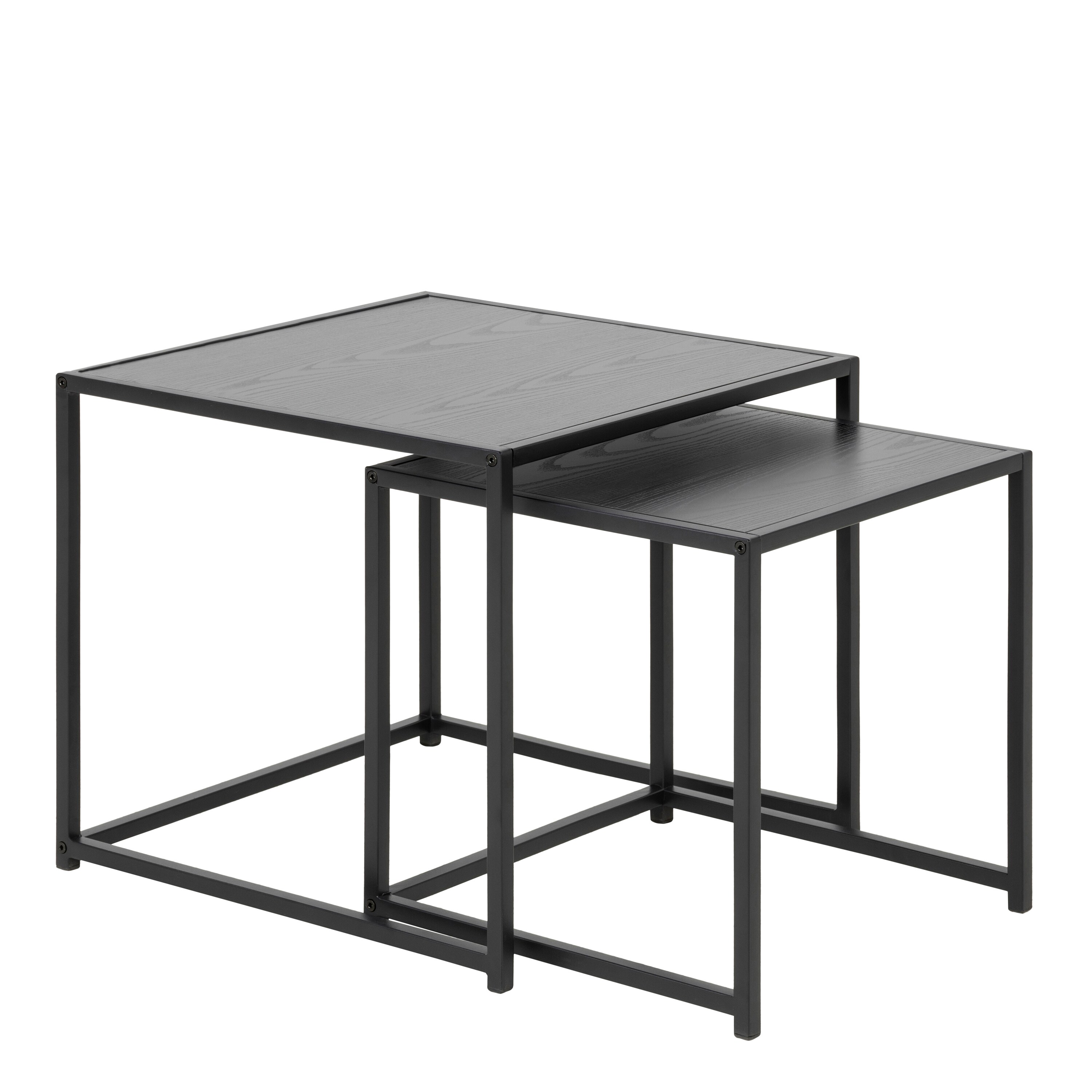 Seaford Nest of Tables in Ash Black - Tesco Groceries