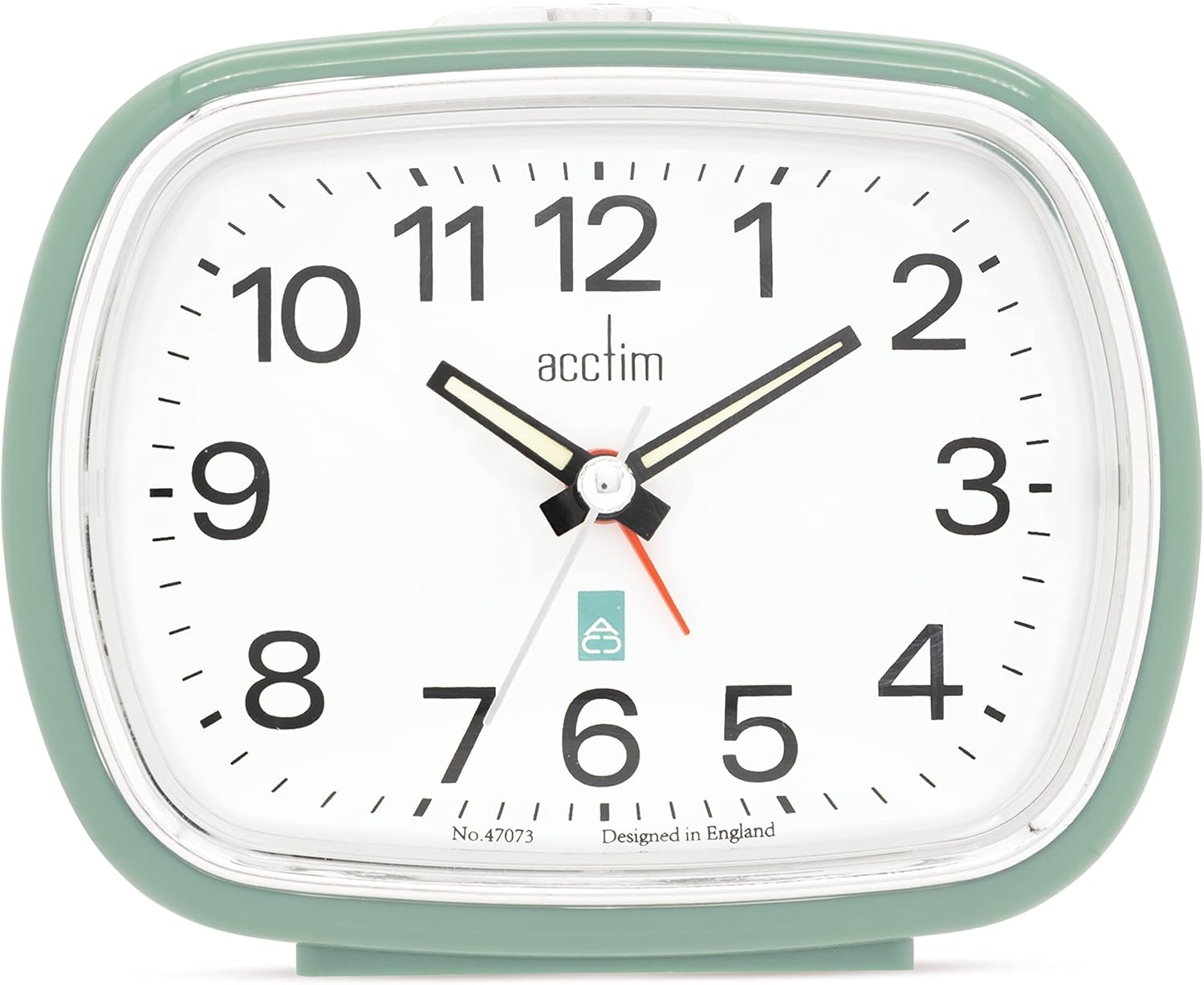 Acctim Camille Analogue Alarm Clock Quartz Luminous Hands Chrome Bezel ...