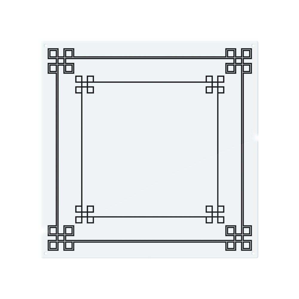 Roman Style Ornamental Frame Splash Back | White - Tesco Groceries