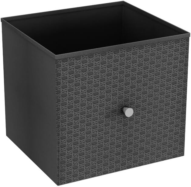 Foldable Woven Fabric Storage Cube Box Drawer Insert Organiser Basket ...
