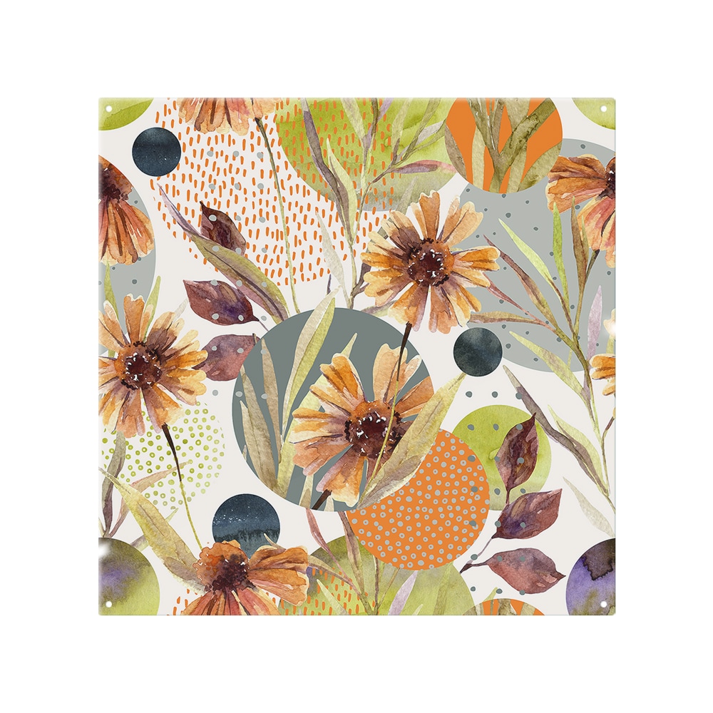 Autumn Flowers Splash Back | White - Tesco Groceries
