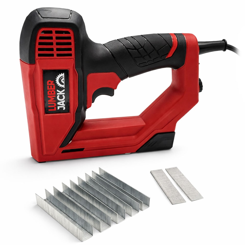 Lumberjack 2 in 1 Electric Staple and Nail Gun Stapler & Nailer Tacker ...