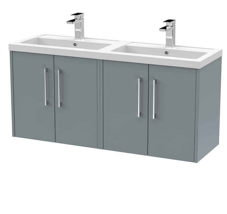 Balterley Winshill Contemporary 4 Door Wall Hung Vanity Unit with ...
