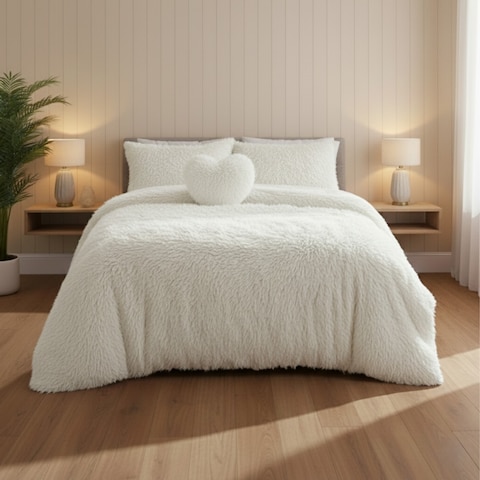 Super Fluffy Duvet Cover Ultra Soft, Cloud-Like Comfort Snug Sleep ...