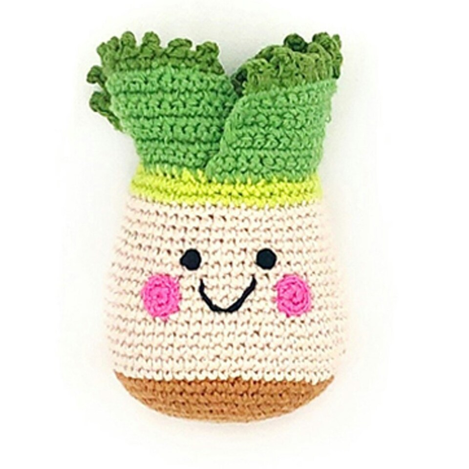 Crochet Baby soft Toy Friendly fennel rattle - Tesco Groceries
