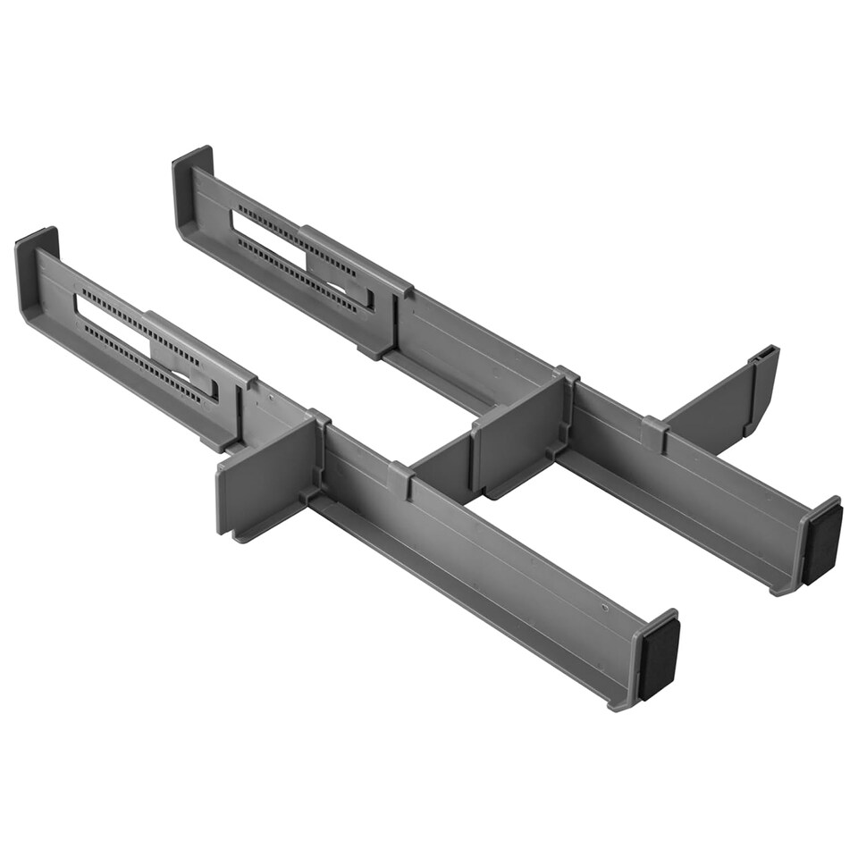 Metaltex Multi-Fit Drawer Organiser - Grey - Tesco Groceries