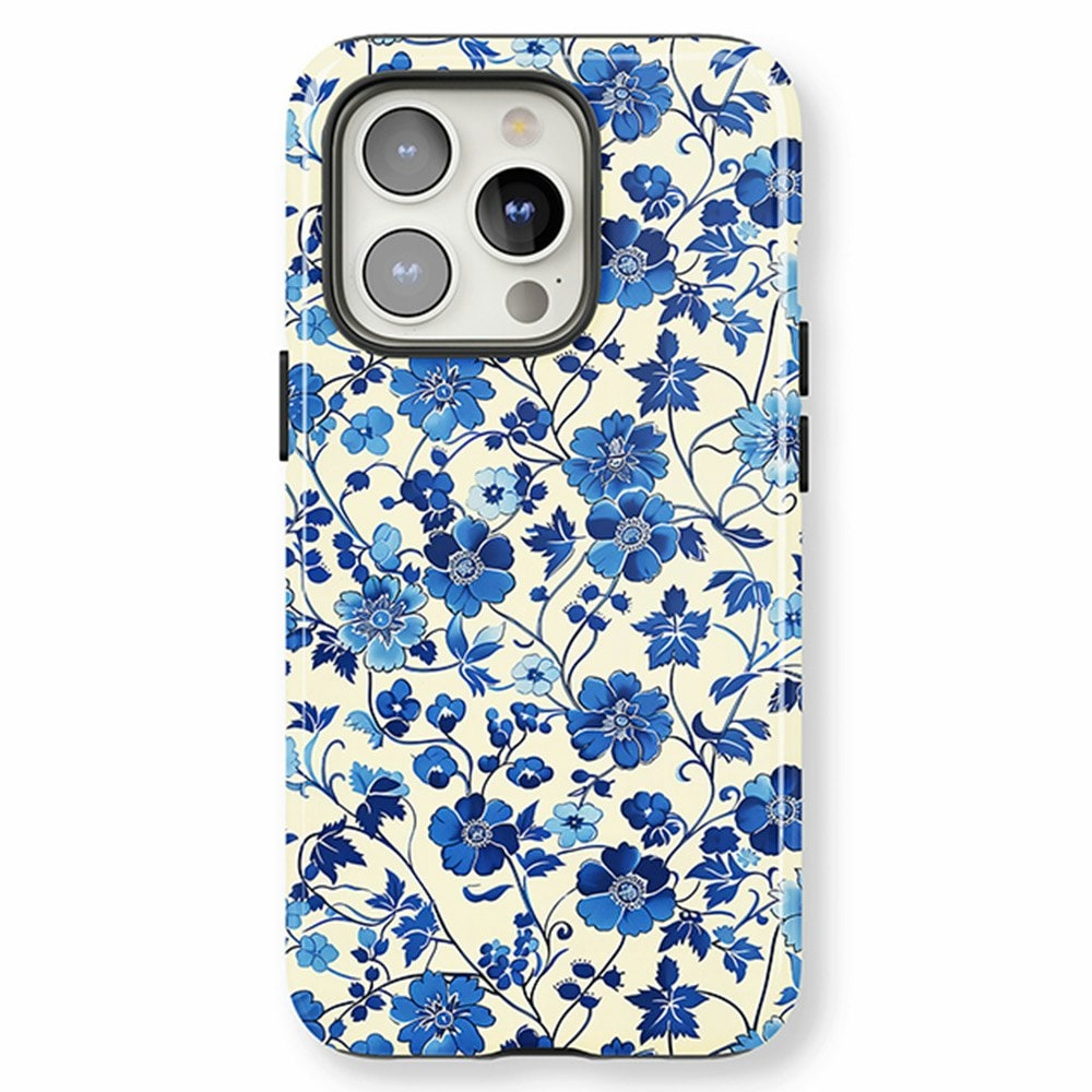 Floral Blues Phone Case | Multi | iPhone 15 Pro Tough | iPhone 15 Pro ...