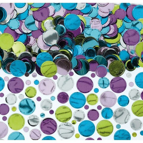 Amscan Foil Dotted Confetti - Multicoloured - One Size - Tesco Groceries