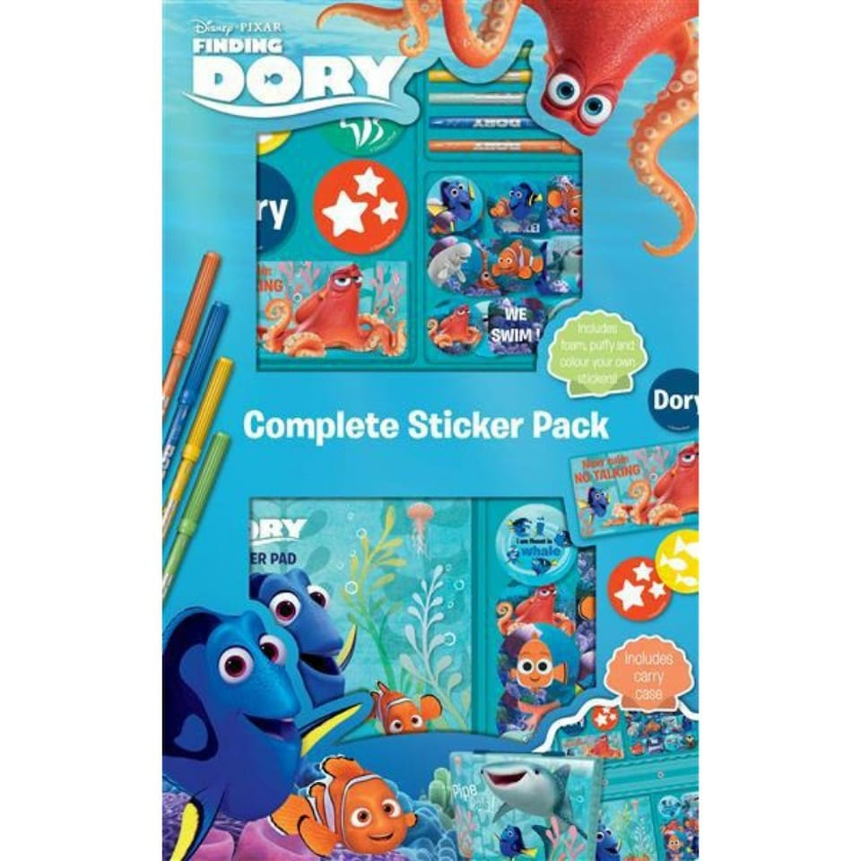 Finding Dory Complete Sticker Set (Includes Carry Case) - Tesco Groceries