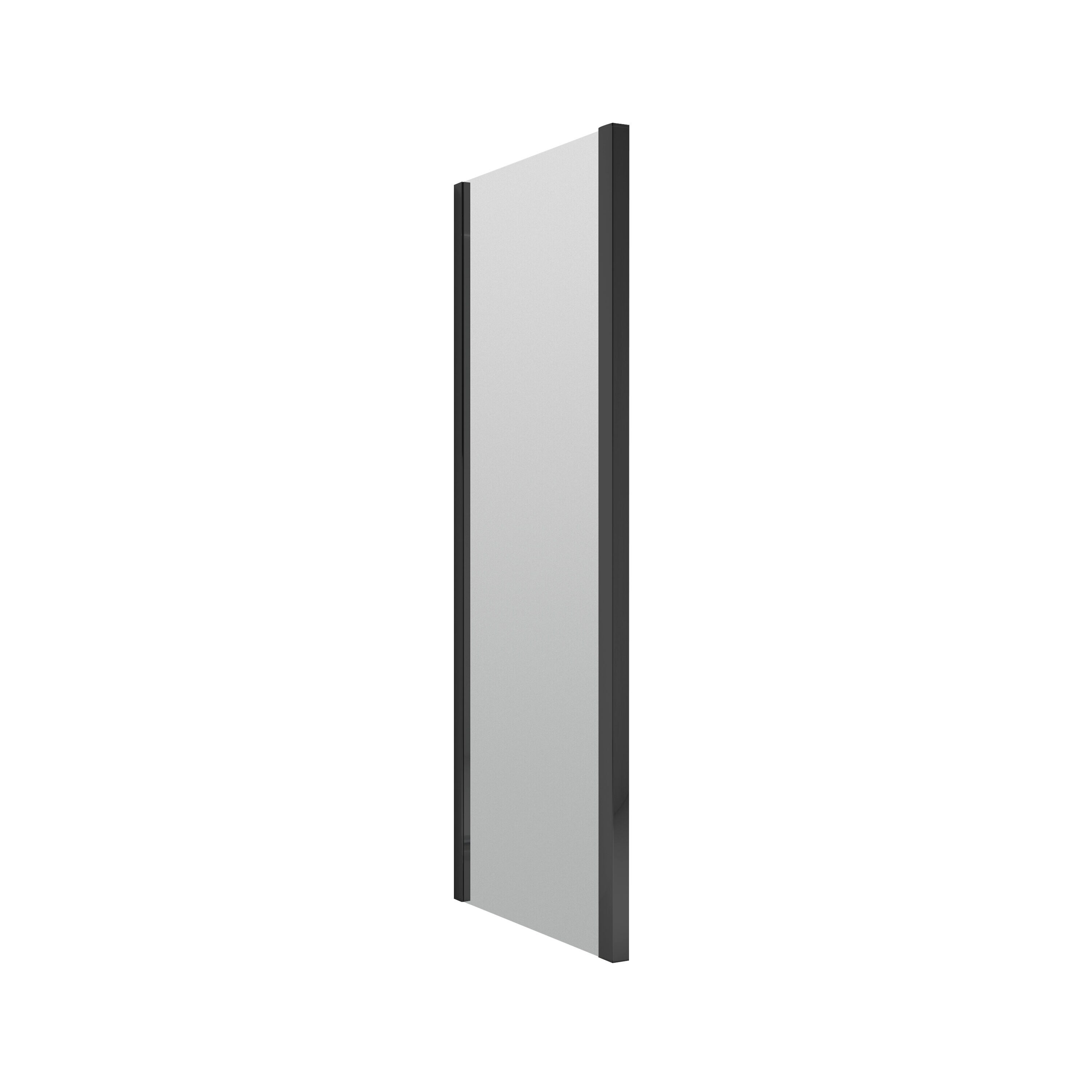 Balterley Ruwa Shower Side Panel Glass | Black | Matt Black | 1 - Tesco ...