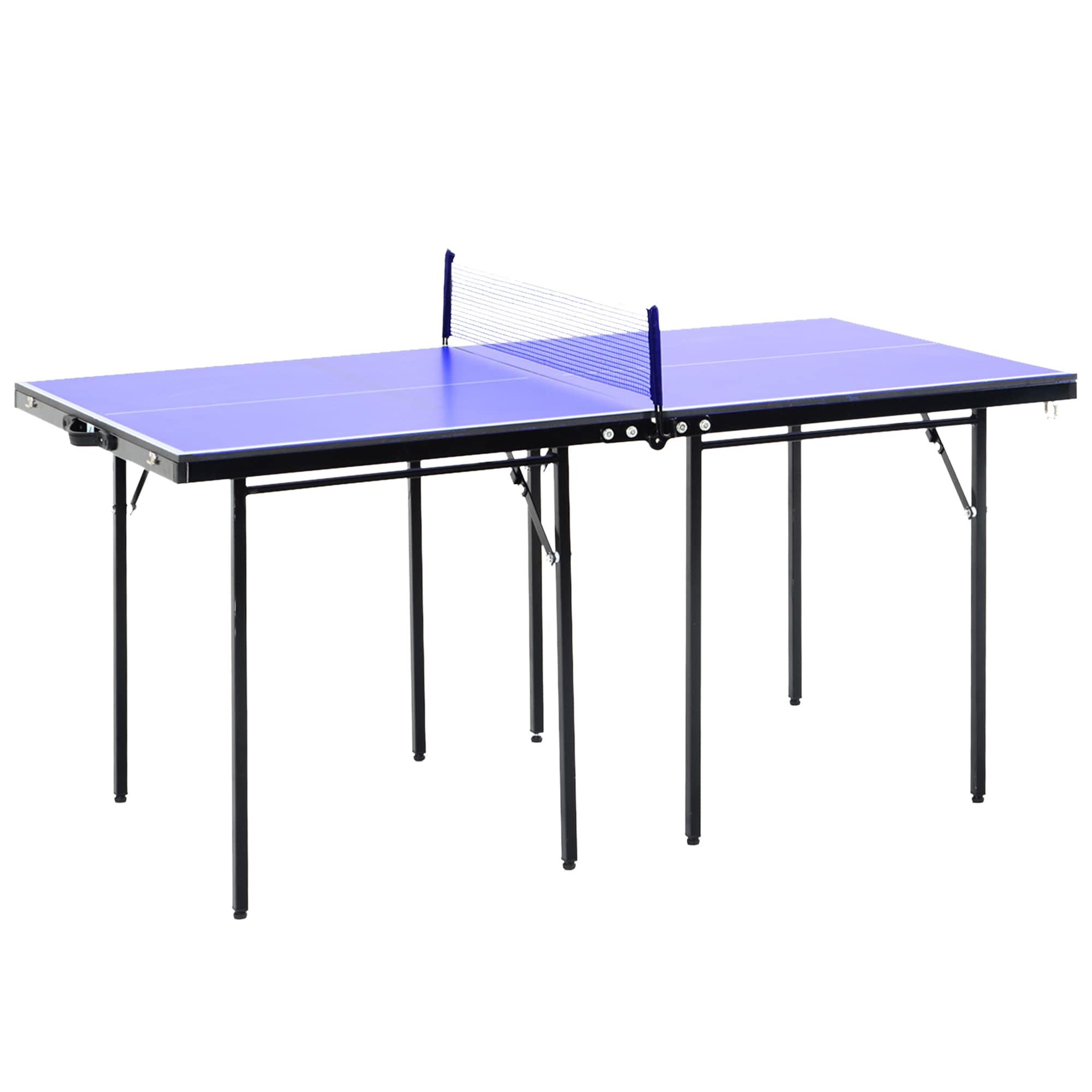 HOMCOM Folding Mini Table Tennis Portable Ping Pong Set Games Play ...
