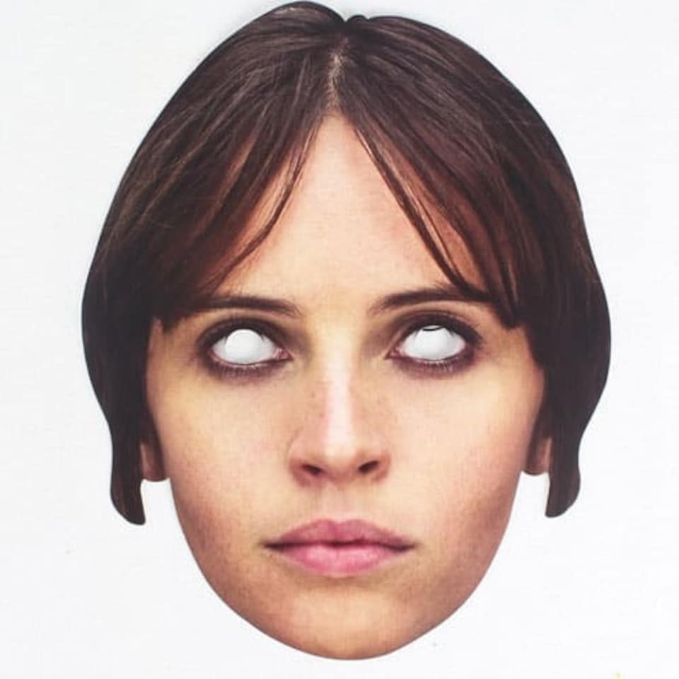 Star Wars Rogue One Jyn Erso Cardboard Face Mask - Tesco Groceries