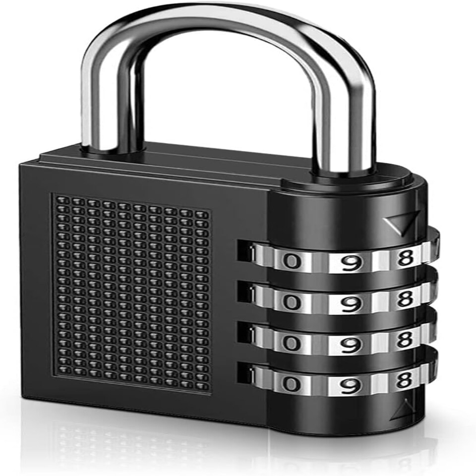 4 Digit Combination Padlock – Heavy Duty Weatherproof Number Lock for ...
