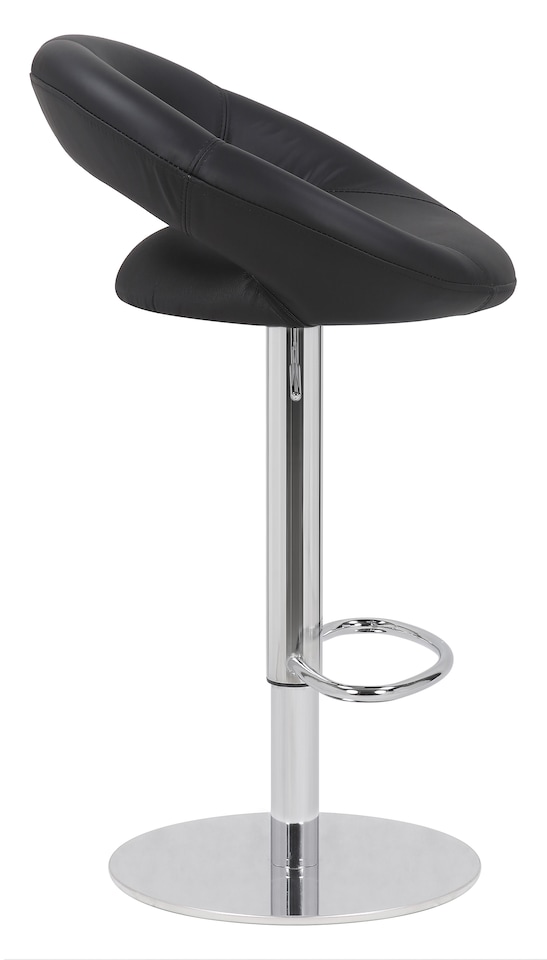 Deluxe Sorrento Real Leather Kitchen & Breakasft Bar Stool, Adjustable ...