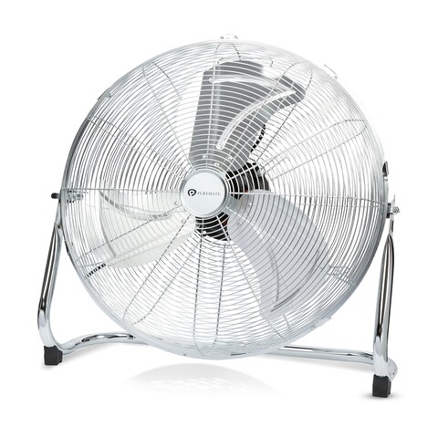 20 Inch Chrome Gym Floor Fan with 3 speed settings - Tesco Groceries