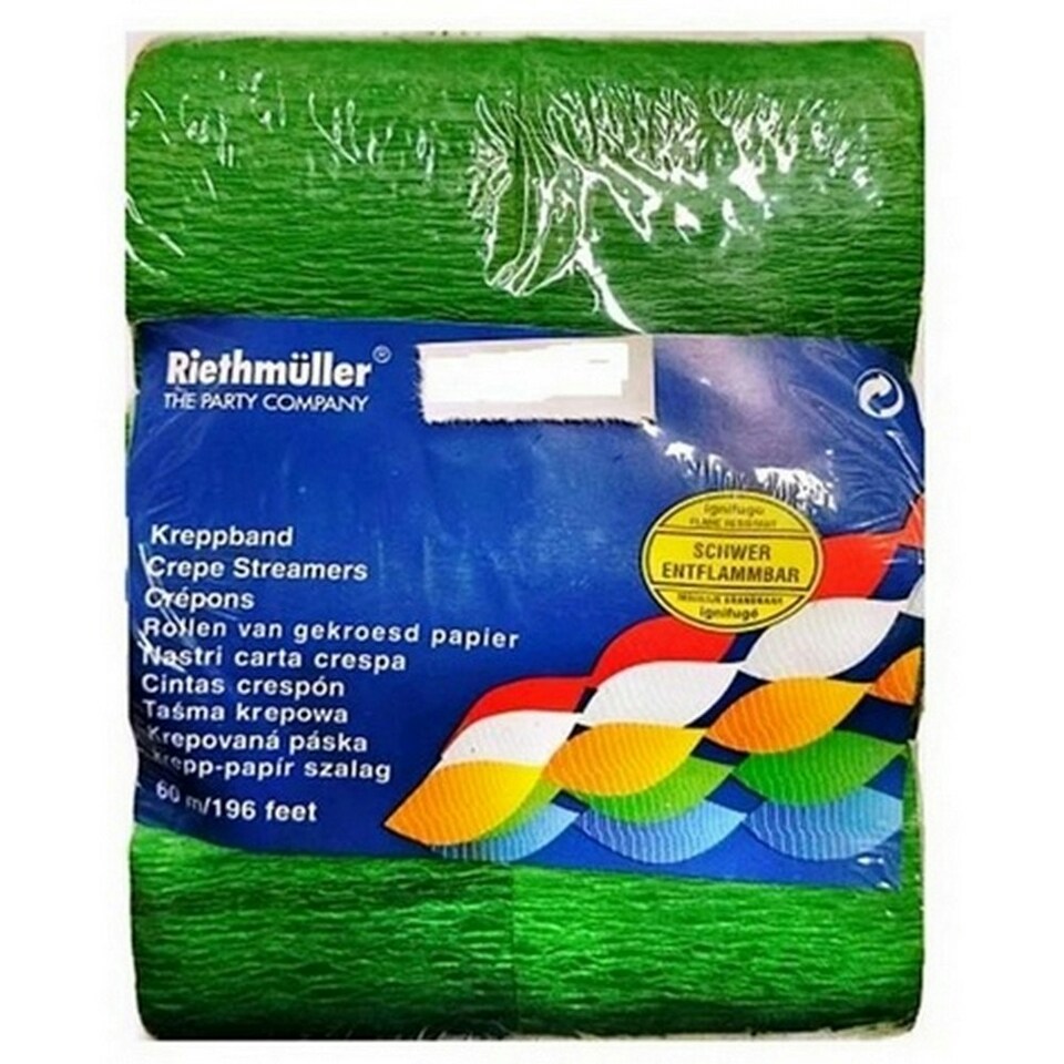 Riethmuller Crepe Plain Streamers - Green - One Size - Tesco Groceries