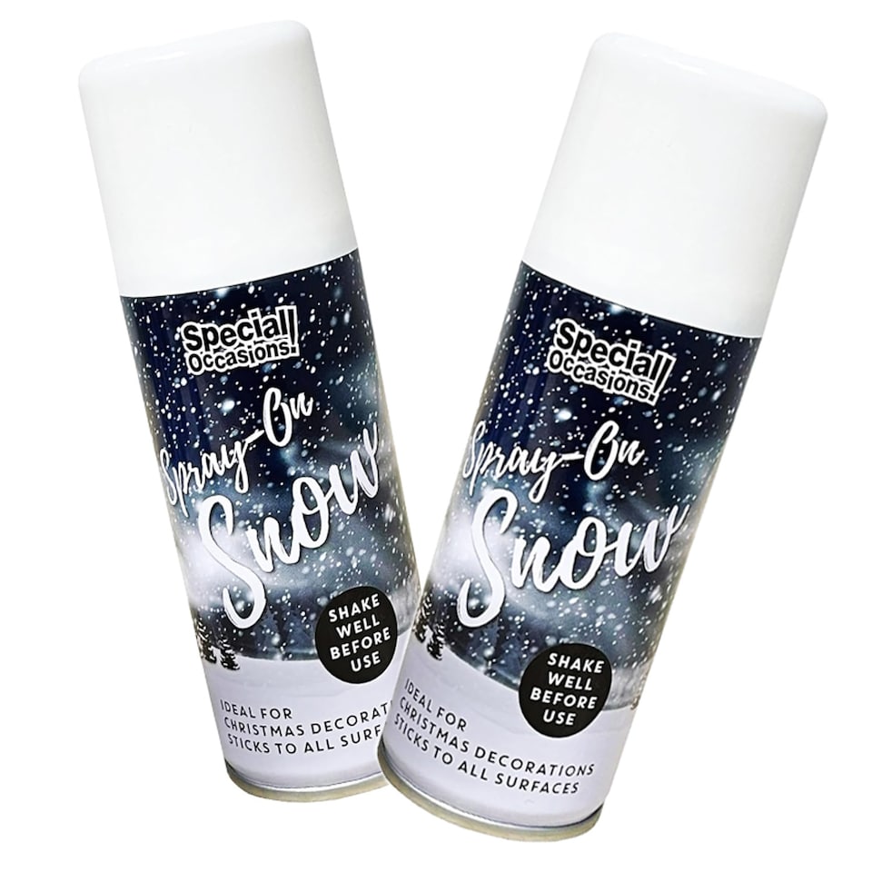 4 x 200ml Artificial Christmas Snow Spray Xmas Tree Window Craft ...
