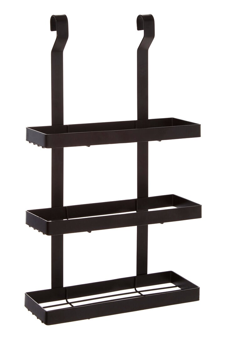 Sorello Three Tier Matt Black Hanging Storage Shelf Unit - Tesco Groceries