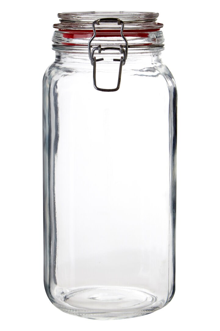 Luca Deli 2000ml Airtight Glass Storage Jar - Tesco Groceries