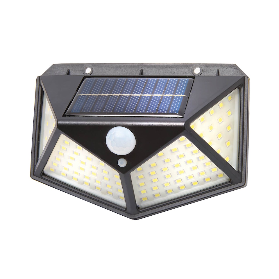 Coopers Of Stortford Solar Security Lights 100 LED Motion Sensor 180 ...