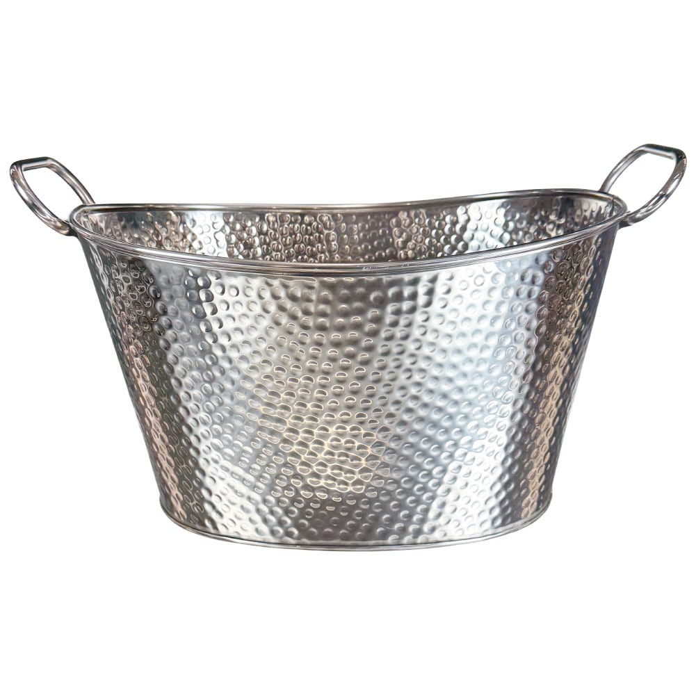 Buckingham Hammered Stainless Steel Beverage Tub 19 Litres (42 cm ...