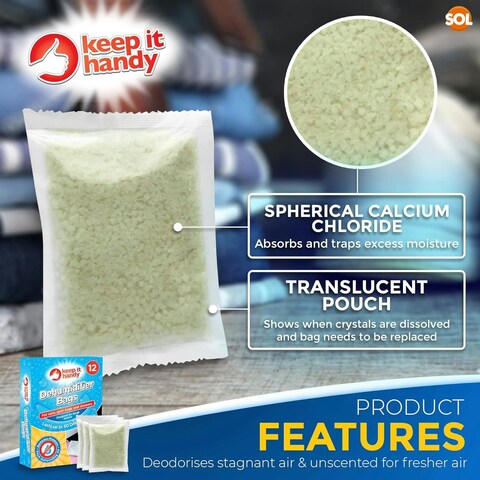 SOL 12pk Dehumidifier Bags - Interior Dehumidifiers Disposable for Home ...