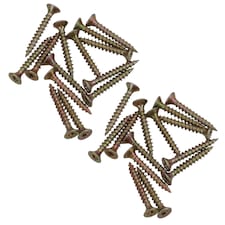 4mm x 30mm Countersunk Wood Chipboard Screw Fasteners PZ2 Drive 28pc ...