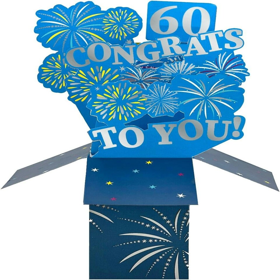 Boom-Tastic Blast! 60th Birthday For Him Pop Up Greeting Card - Tesco ...