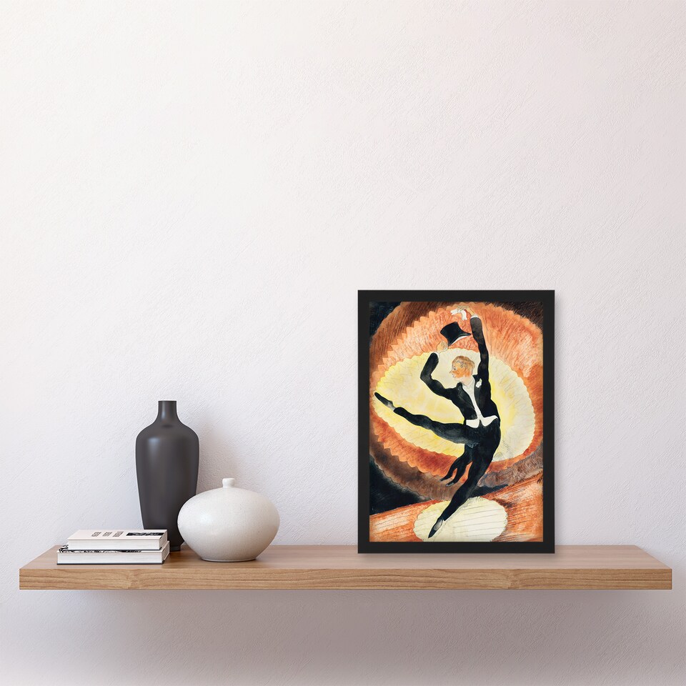 Charles Demuth Framed Wall Art Acrobatic Male Dancer with Top Hat Home ...