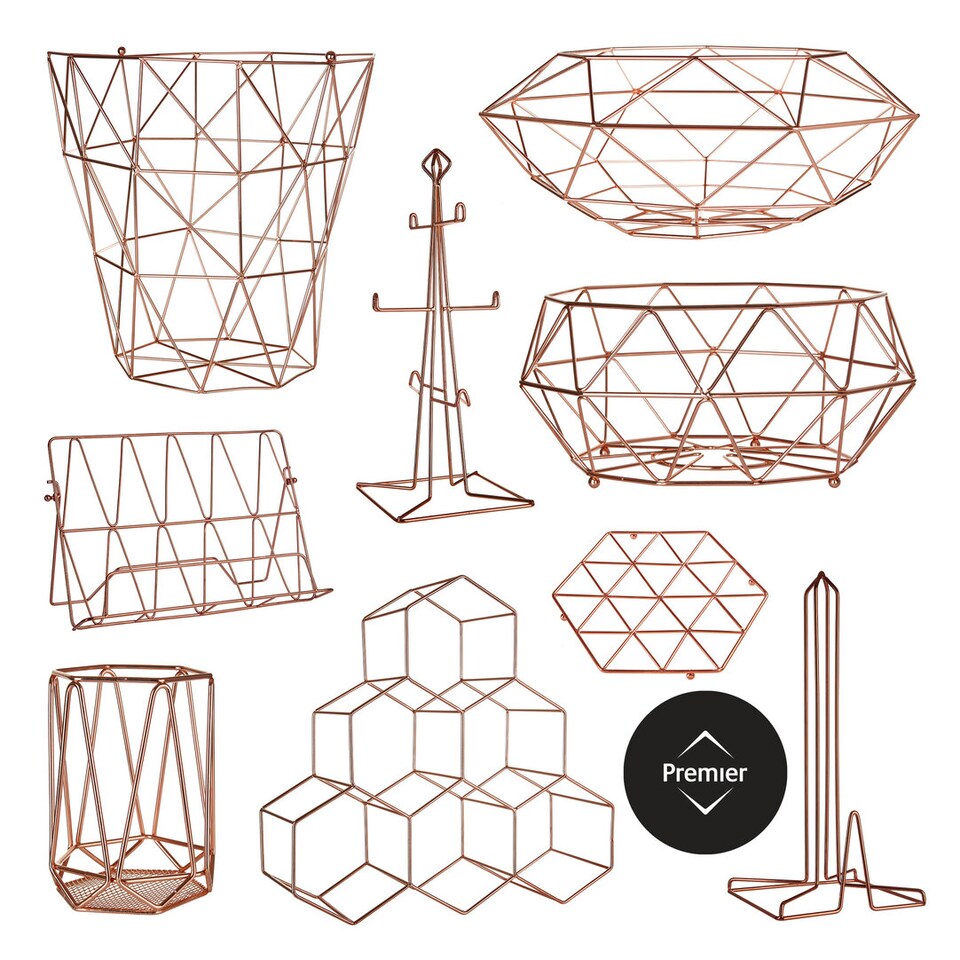 Vertex Copper Finish Utensil Holder - Tesco Groceries