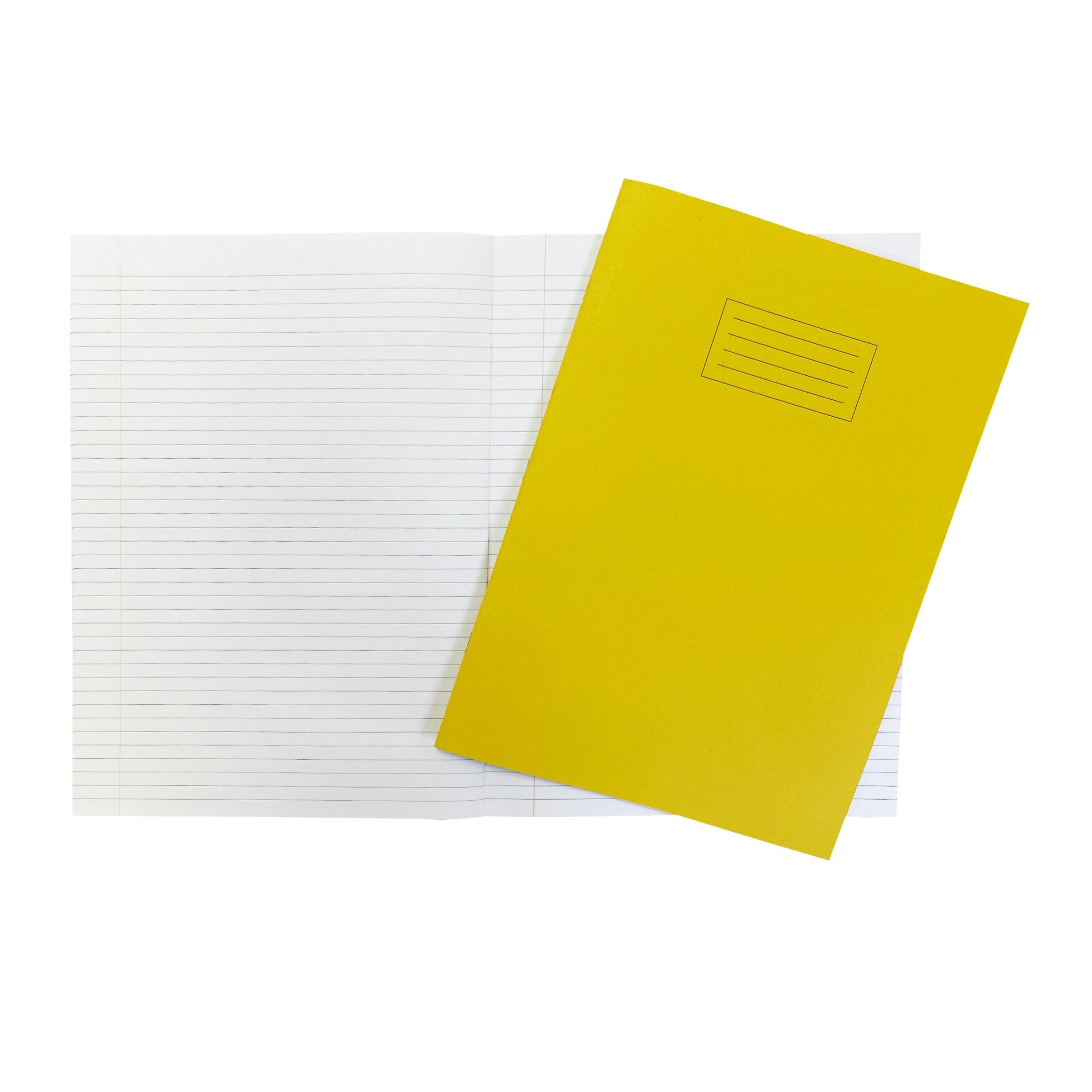 Janrax A4+ Yellow 48 Page Feint Ruled and Margin Exercise Book WF Paper ...