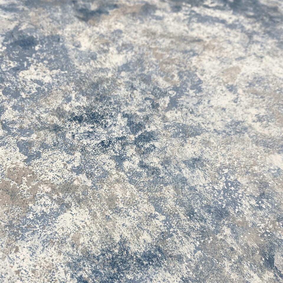 Perico Stone Blue Wallpaper Blue - Tesco Groceries