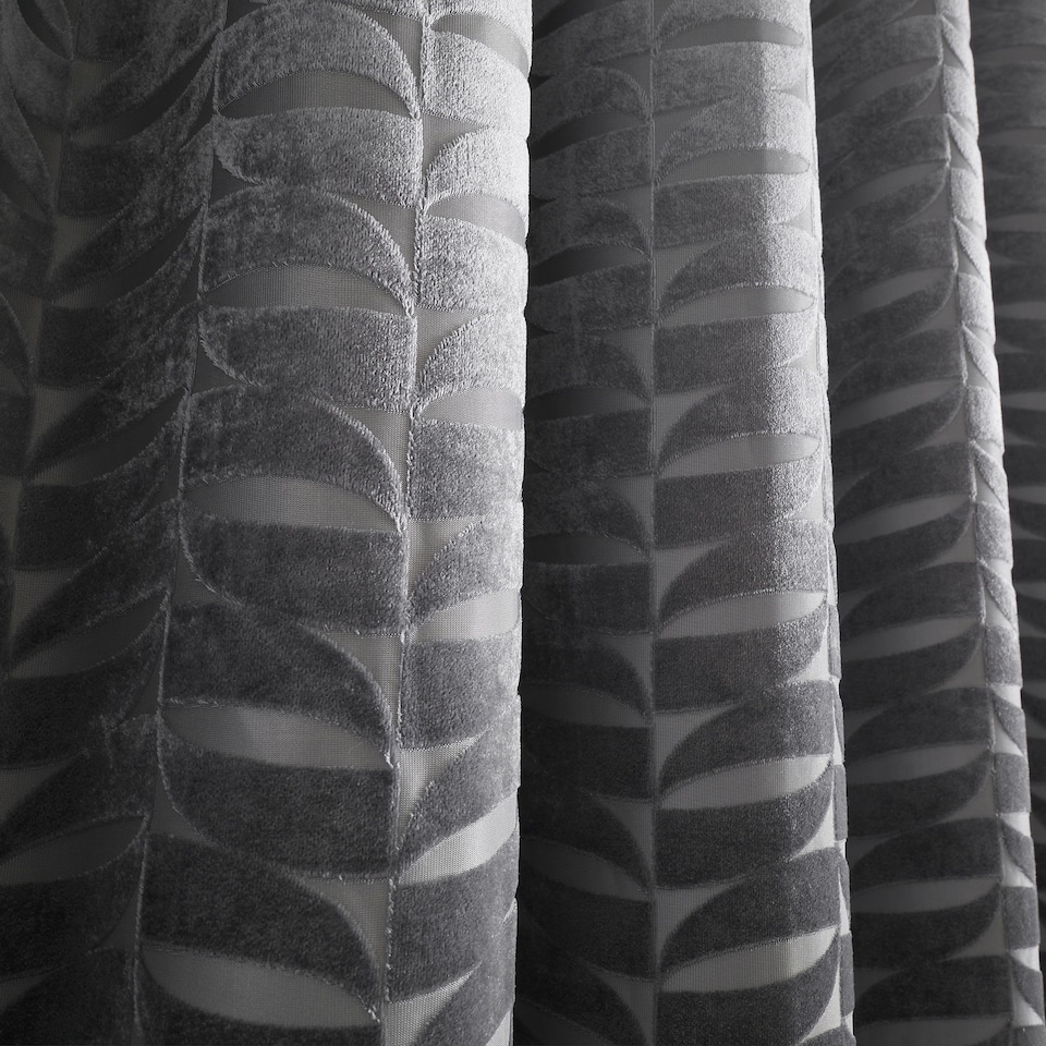 Curtina Kendal Eyelet Curtains Charcoal - Tesco Groceries