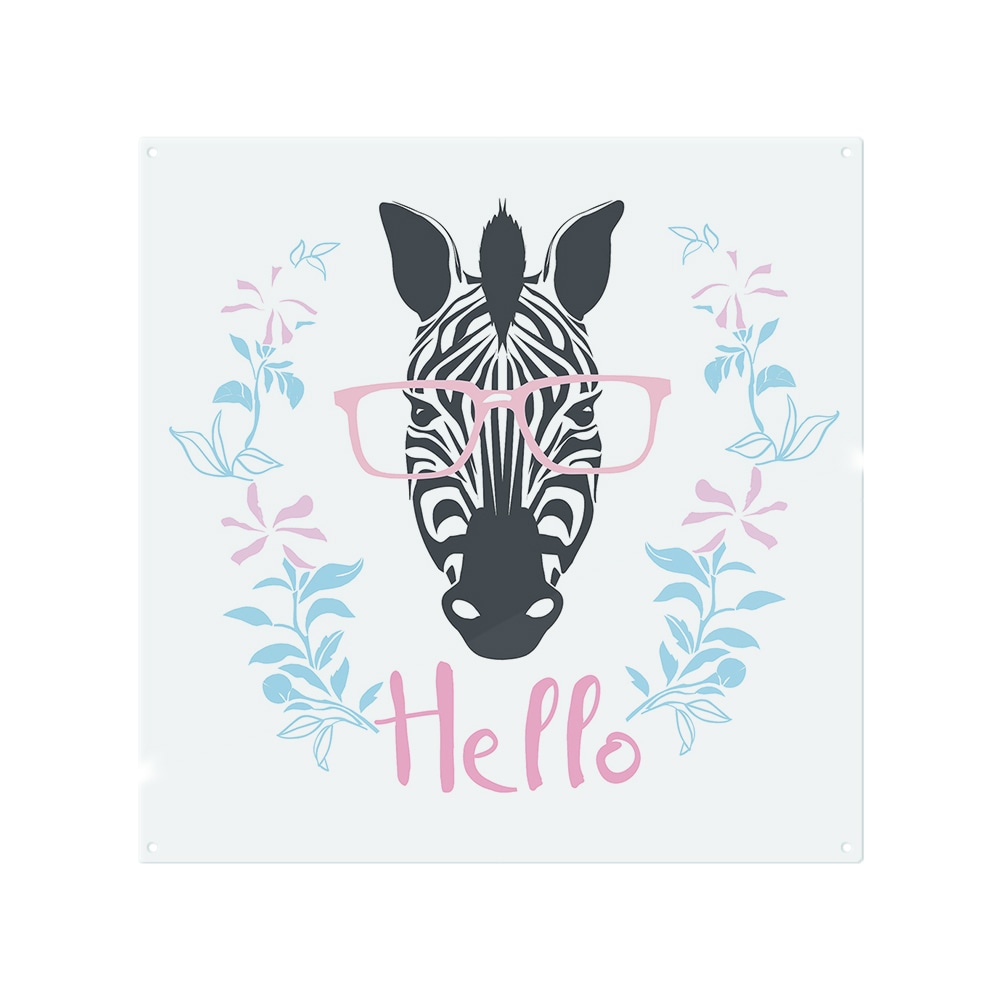 Hello Zebra Splash Back | White - Tesco Groceries