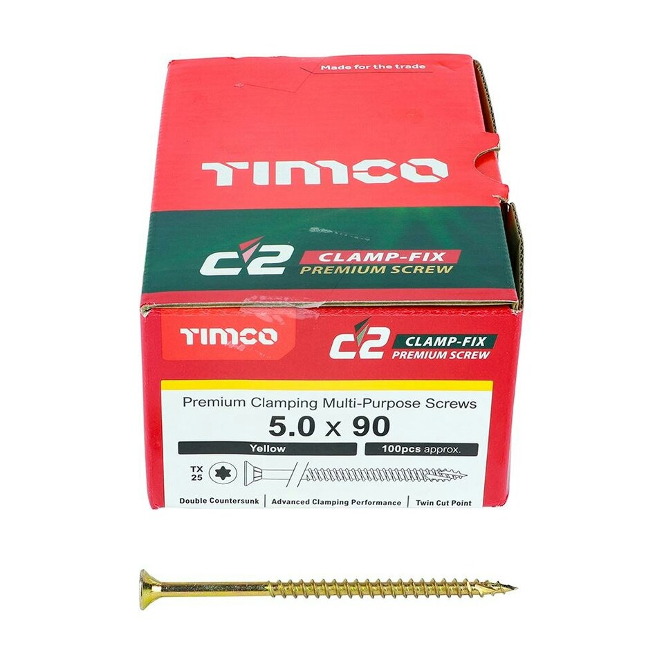 Timco - C2 Clamp-Fix Multi-Purpose Premium Screws - TX - Double ...