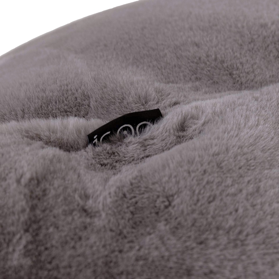 Icon Natalia Rabbit Faux Fur Armchair Bean Bag, Light Grey - Tesco ...