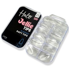 Halo Gel Nails Jellie Tips Soft Gel Nail Tips Medium Square 120 Pieces ...