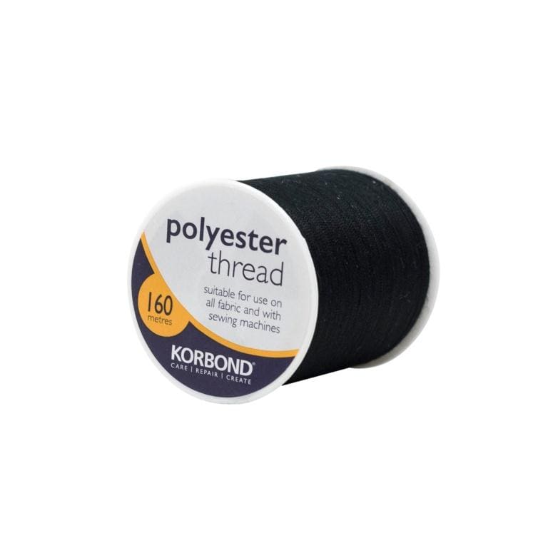 Korbond Plain Thread | Black | Black | 1 - Tesco Groceries
