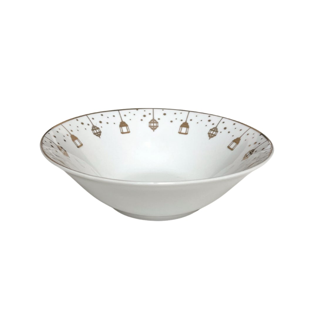 Lantern Gold Plated - 2pc Large Bowl Set - Ceramic Porcelain China ...