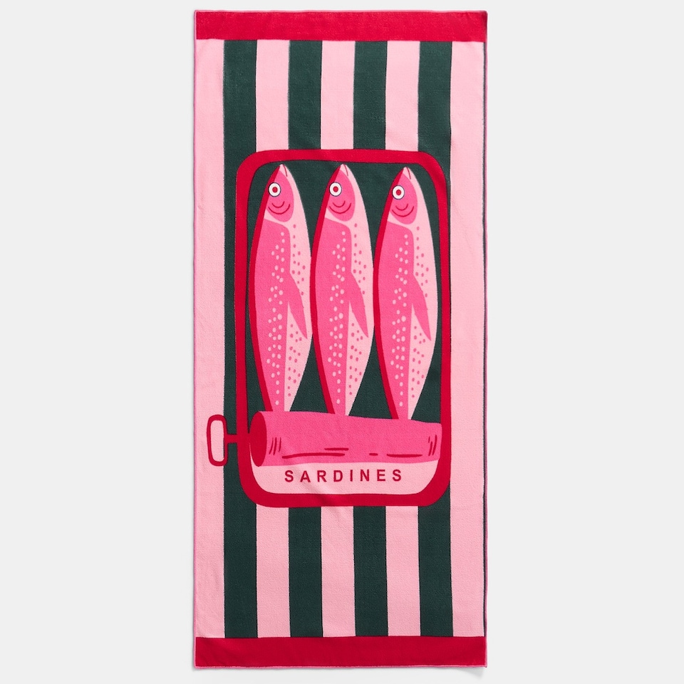 OHS Slogan Beach Towel Printed Quick Dry Summer Travel Microfibre ...